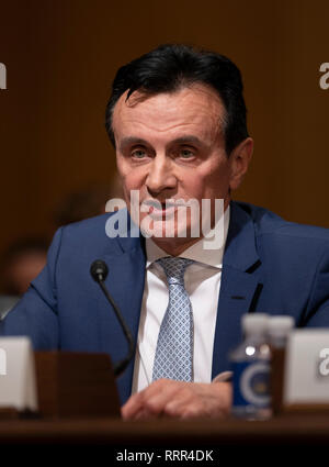 Pascal Soriot, Chief Executive Officer, AstraZeneca PLC, leaves after ...