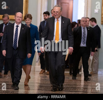 Senate Minority Leader Chuck Schumer (D-N.Y.) arrives at the U.S ...