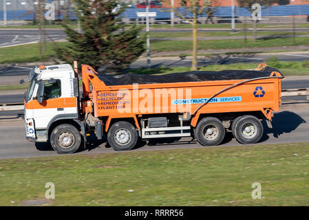 Dump truck, tipper truck, Volvo Stock Photo - Alamy