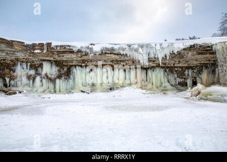 frozen jagala waterfall near Tallinn, Estonia Stock Photo - Alamy
