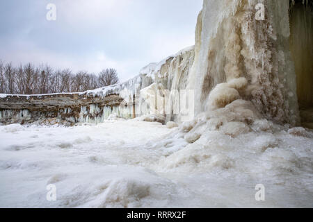 frozen jagala waterfall near Tallinn, Estonia Stock Photo - Alamy