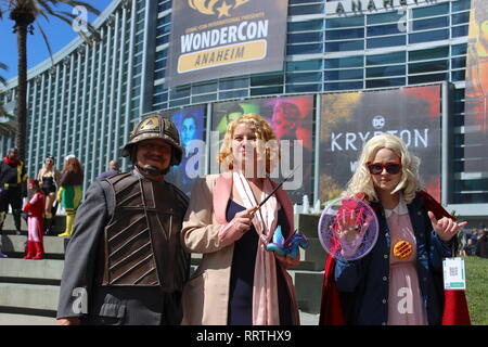 Attendees dressed in Cosplay (costume play) are seen during Oz Comic ...