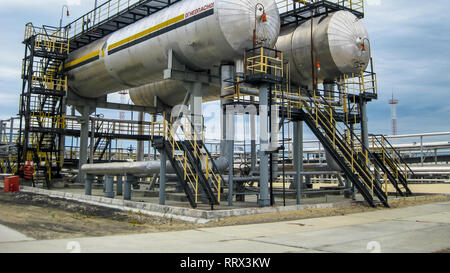 Bullets for process water in the oil field. Buffer tanks for formation ...