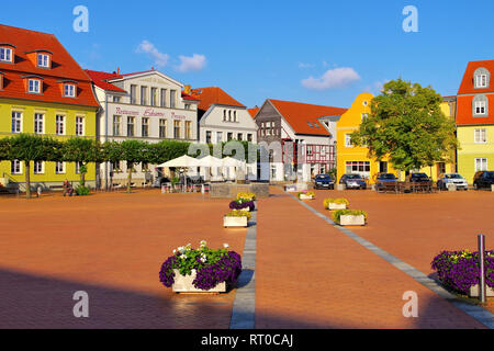 The market square in Barth, Mecklenburg-Vorpommern, Germany Stock Photo ...