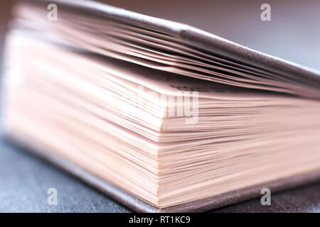 open book macro selective focus Stock Photo - Alamy