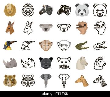 animal,art,artiodactyl,beast,bird,cartoon,collection,crocodile,design ...
