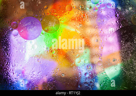 Multicolor bubbles abstract background. Horizontal Stock Photo - Alamy