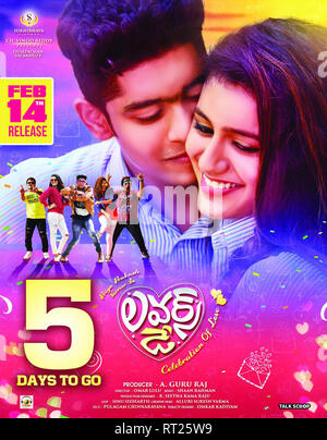 LOVERS DAY, from left: Priya Prakash Varrier, Mohammed Roshan, 2019 ...