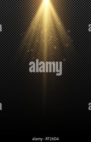 Golden Rays, gold beams element. Sunburst, starburst shape. Radiating ...