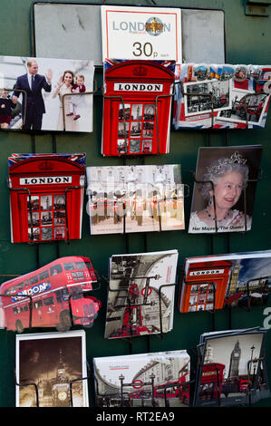 Royal Family postcards for sale, London, England Stock Photo - Alamy