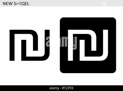 Israeli New Sheqel currency symbol Stock Vector Image & Art - Alamy