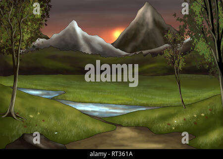 Green nature place Stock Photo - Alamy