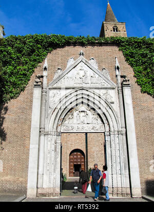 Ravenna, Italy - July 29, 2016: The interior of the ancient buildings ...