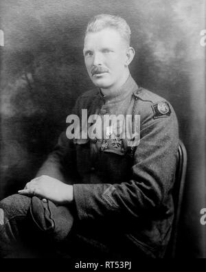 A portrait of Sergeant Alvin York, one of the most decorated American ...