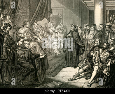 Martin Luther at The Diet of Worms, Germany in 1521. Martin Luther ...