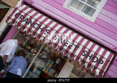 Cranch's traditional sweet shop, Salcombe, Devon Stock Photo - Alamy