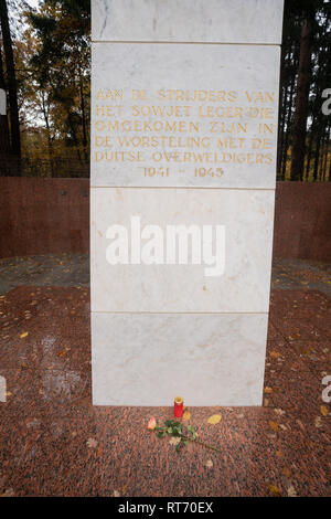 Russian field of honor at the Rusthof Amersfoort Crematorium and ...