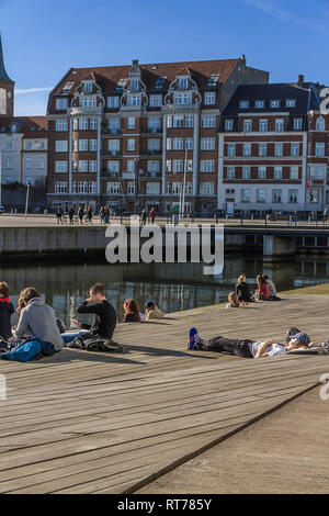 Aarhus or Arhus University in Denmark with bicycles Stock Photo - Alamy