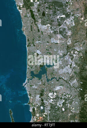 Satellite image of Perth, Australia Stock Photo - Alamy