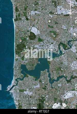 Satellite image of Perth, Australia Stock Photo - Alamy