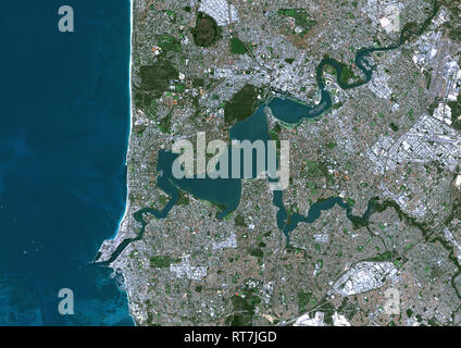 Satellite image of Perth, Australia Stock Photo - Alamy
