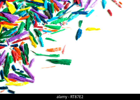 Color chip of colored pencils from Crayon Stock Photo - Alamy
