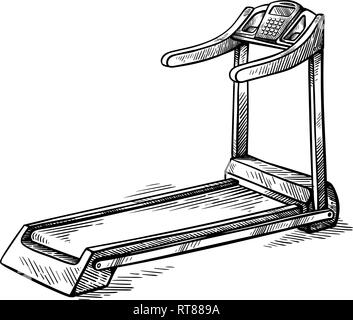 gym treadmill icon Stock Vector Image & Art - Alamy