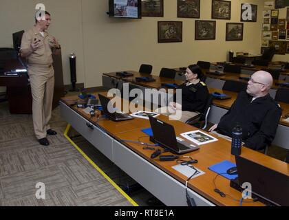 Navy Lt. Cmdr. Erik Hardy, the Joint Enroute Care Course (JECC) liason ...