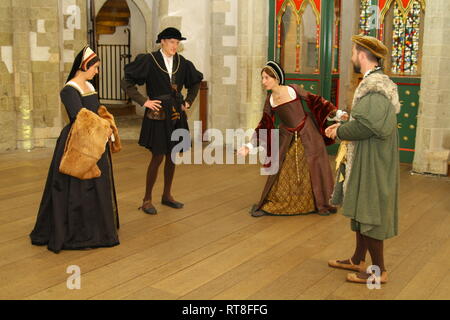 Anne Boleyn and Tudor friends dance together at The Tower of London ...