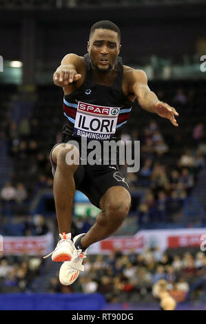 Jonathan Ilori during day one of the SPAR British Athletic Indoor ...