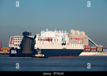 ACL container ship at Liverpool Stock Photo - Alamy