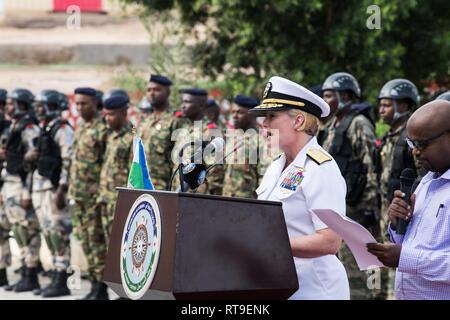 DJIBOUTI, Djibouti (Jan. 28, 2019) Rear Adm. Heidi Berg, director of ...