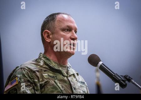 Col. Robert Hughes, commander, 44th Infantry Brigade Combat Team ...