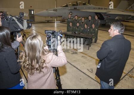 NAVAL AIR STATION OCEANA (Jan. 31, 2019) The back row from left to ...