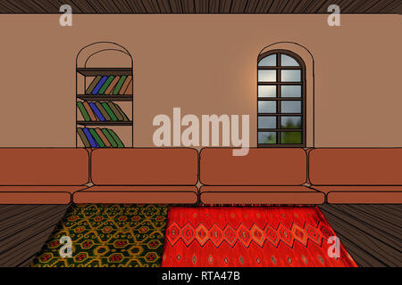 Inside view from middle eastern building Stock Photo - Alamy