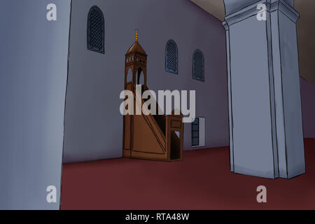 Inside view from middle eastern building Stock Photo - Alamy