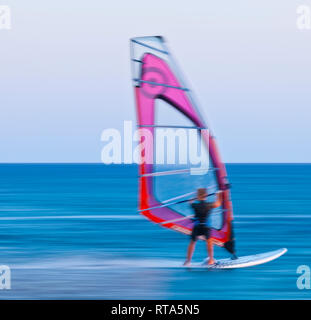 Windsurf. Prasonisi, Southern Coast, Rhodes Island, The Dodecanese ...