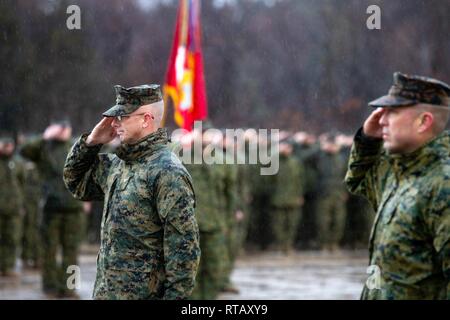 Col. Jason Perry, the Commanding Officer of 4th Marine Regiment, 3rd ...