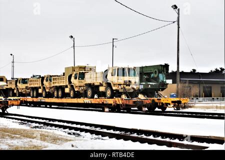 Military vehicles and equipment with the 389th Engineer Battalion is ...