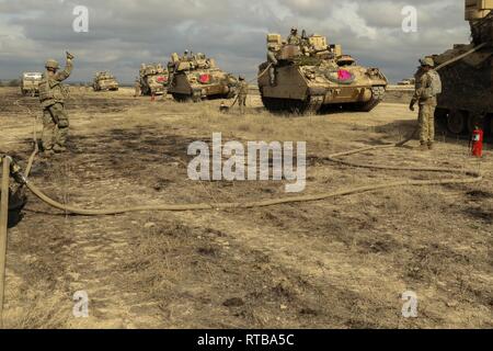 A petroleum platoon with 289th Composite Supply Company, 553rd Combat ...