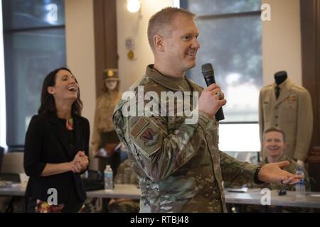 Retired Air Force Col. (Dr.) James Ruffer wipes off his Marine Corps ...