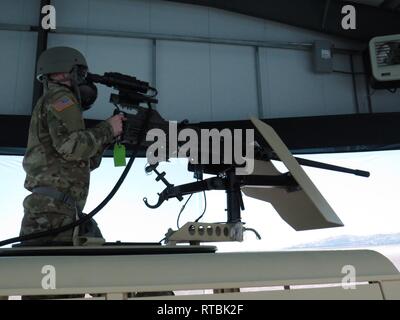 soldier with machine gun wearing chemical weapons protection suit Stock ...