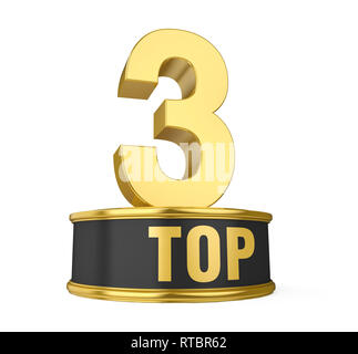 Top 1 best podium award sign, golden object. Vector illustration Stock ...