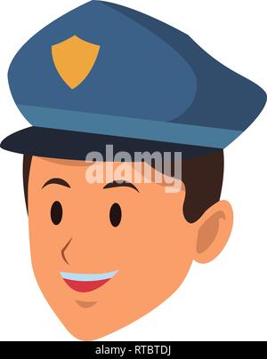 policeman only face Stock Vector Image & Art - Alamy