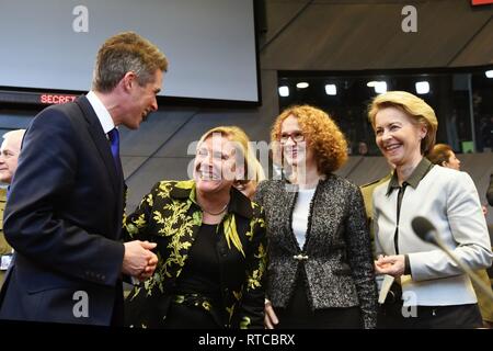 Minister of Defense of North Macedonia Radmila Šekerinska speaks to a U ...