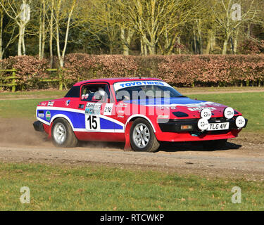 A Triumph TR7 V8 Rally Car, on display at the 2018 London Classic Car ...