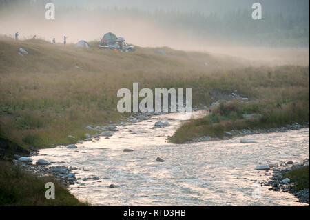 Lacul Vidra (Vidra Lake) on Lotru River by Transalpina road (DN67C) in ...