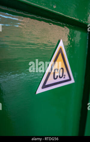 Co2 Warning sign Stock Photo - Alamy