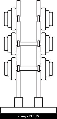 Weights vector icon isolated on transparent background, Weights ...
