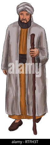 Portrait people from muslim history world Stock Photo - Alamy